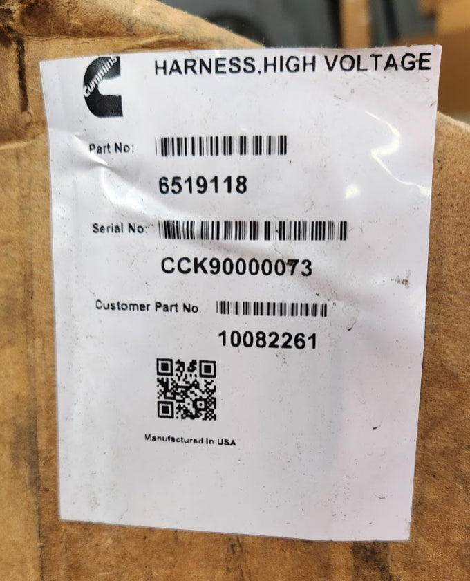 10082261 BBCV EV Charging Cable Assy CCS1 Cummins 6519118 – getexcess