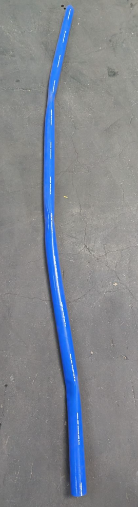 Federal Hose 2-1/4' ID x 2.57' OD x 3 ft. OAL Blue Coolant Hose 5515 ...