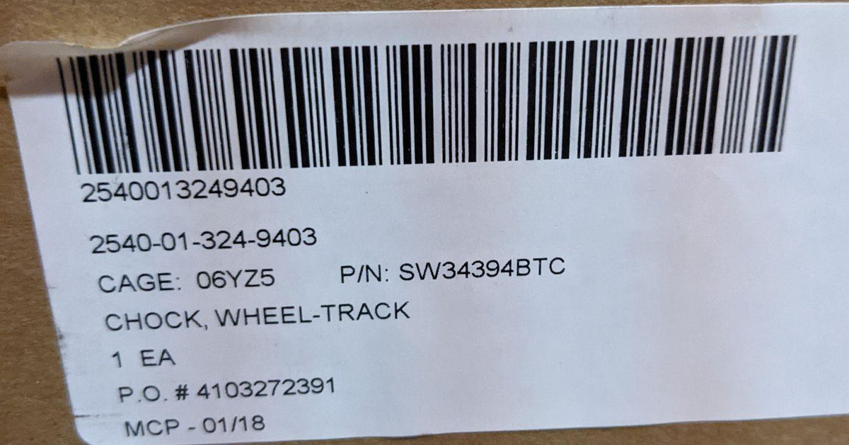 Chock Wheel Track Chock 18.75” x 22” 2540-01-324-9403 M1000 CHETTL ...
