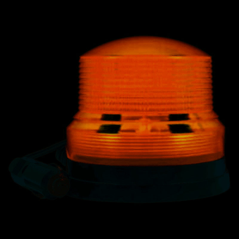 RoadPro RP10593 12-Volt Strobe Light with Magnetic Mount Amber Lens ...