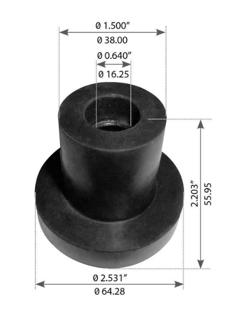 LOT OF (2) Radiator and Cab Suspension Mount Bushing Kenworth T800 M500 ...