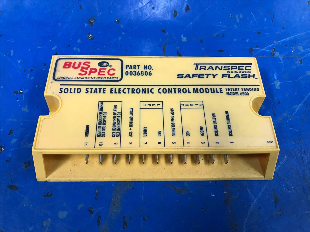 8 Way Lamp School Bus Flasher Safety Flash Transpec 6500 replaces ...