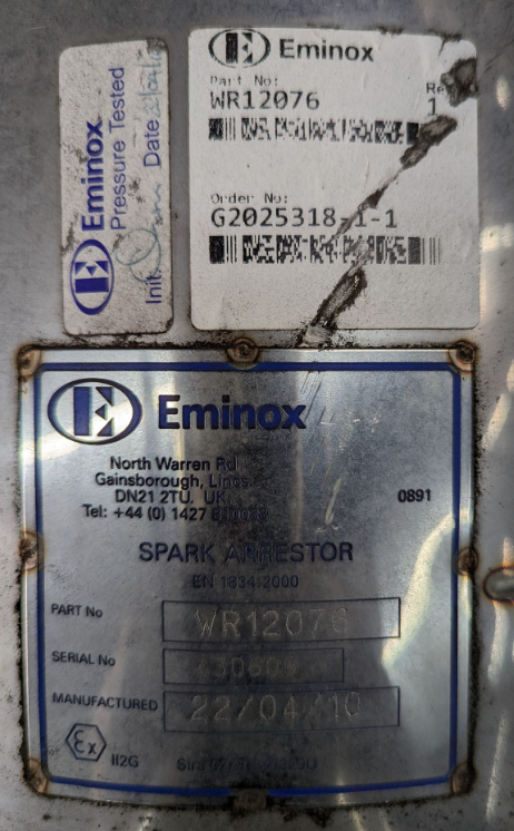 Eminox WR12076 Spark Arrestor Combustion Control Muffler Exhaust ...