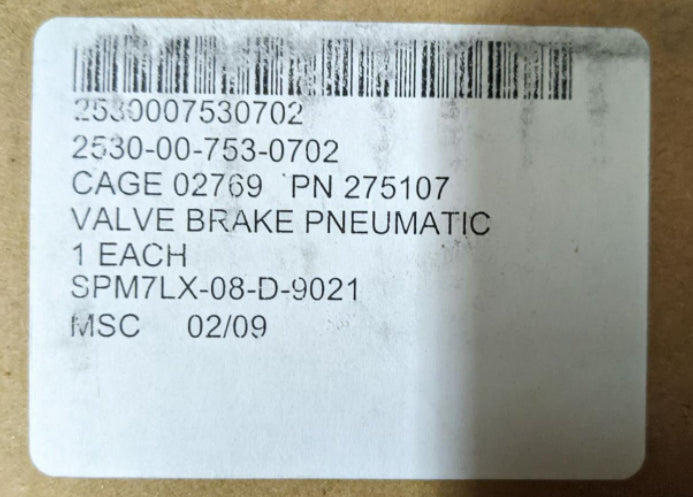 Trailer Brake Control Valve Column Bendix 275107 2530007530702 380282 ...