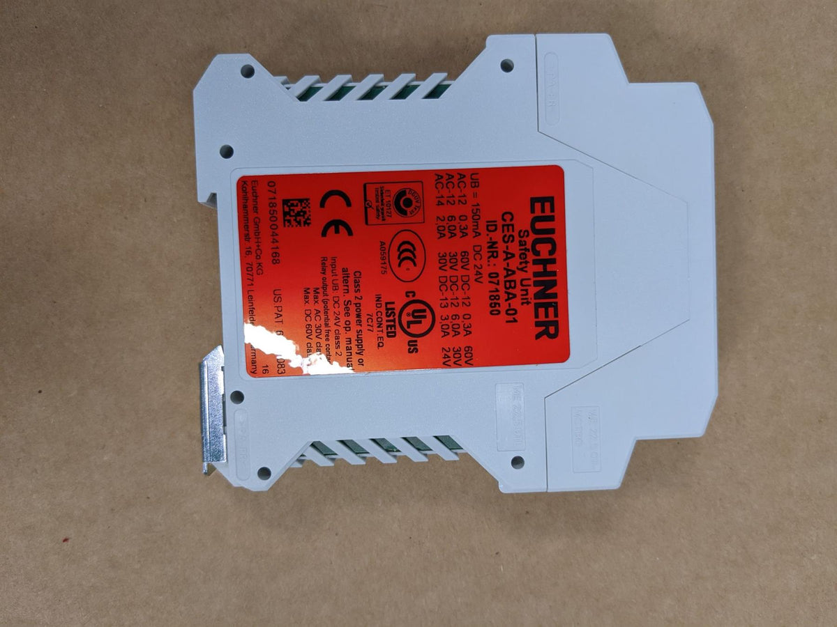 Euchner Safety Unit CES-A-ABA-01 CESAABA01 30 VDC/250 VAC OUTPUT RATING ...